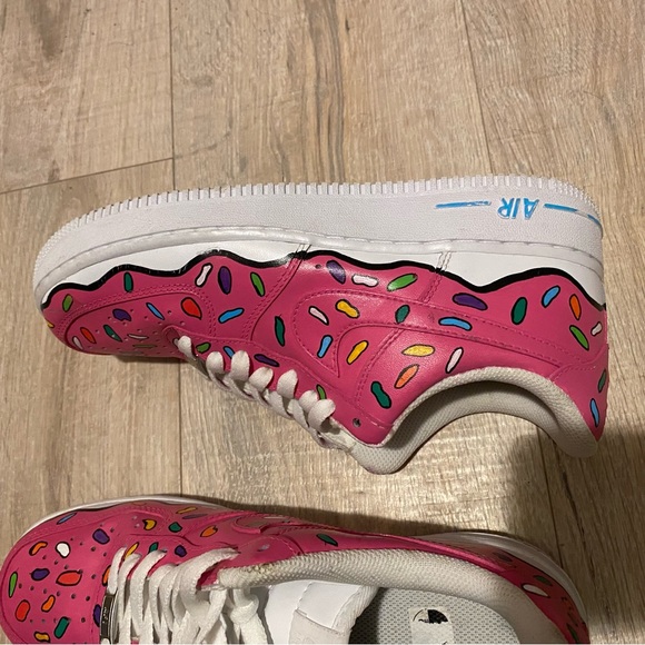 Nike | Shoes | Rare Pink Donut Nike Air Force S Mens 8 Womens 95 1 ...